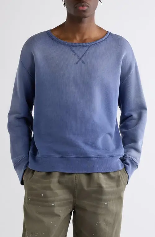 Acne Studios Fema U Sunkissed Cotton Sweatshirt - Navy