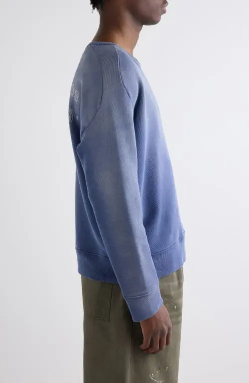 Acne Studios Fema U Sunkissed Cotton Sweatshirt - Navy