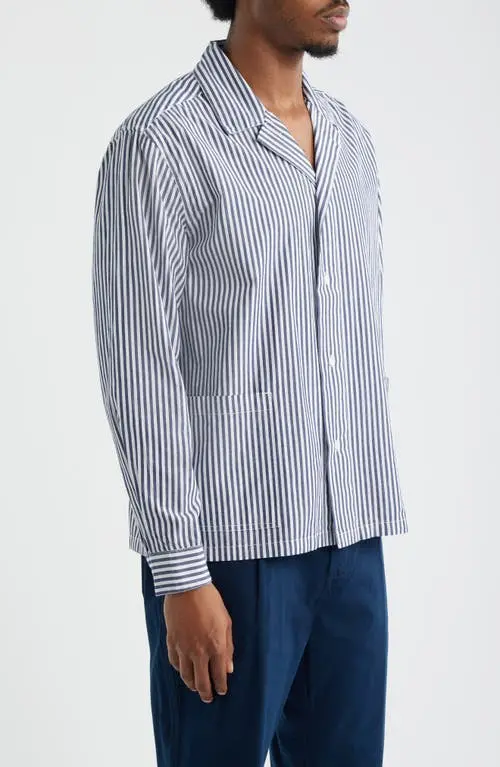 SERVICE WORKS Waiter Stripe Poplin Button-up Shirt