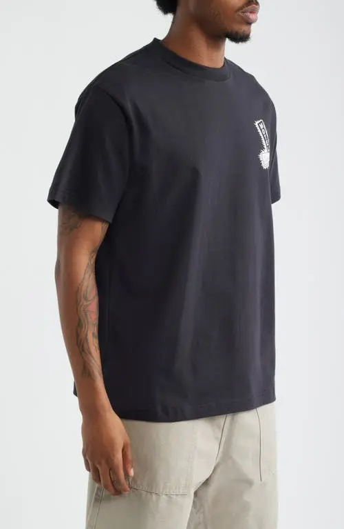 SERVICE WORKS Motel Organic Cotton Graphic T-shirt - Black