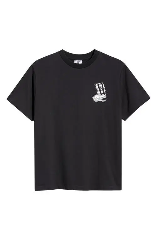 SERVICE WORKS Motel Organic Cotton Graphic T-shirt - Black