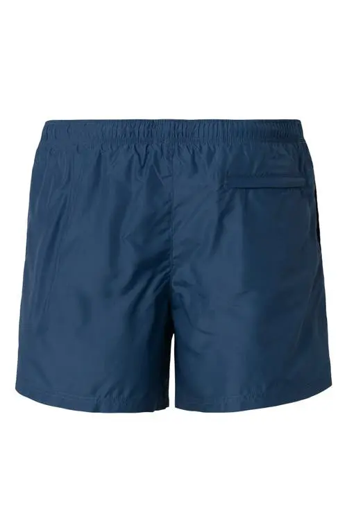 Eton Solid Swim Trunks - Dark Blue