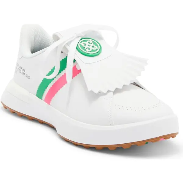 G/fore Gallivan2r Debossed Heart G's Kiltie Golf Shoe - Snow/multi
