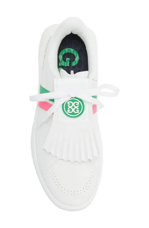 G/fore Gallivan2r Debossed Heart G's Kiltie Golf Shoe - Snow/multi