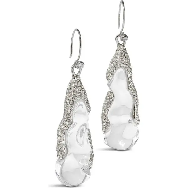 Alexis Bittar Silverlake Lucite Pavé Linear Earrings - Crystals