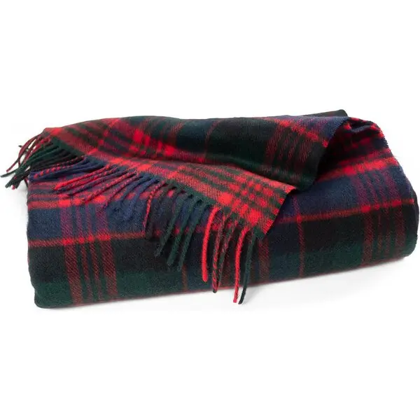PRINCE OF SCOTS Highland Tartan Tweed Merino Wool Throw - Macdonald