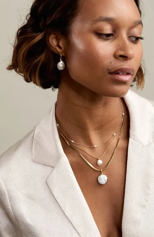 SET & STONES Gracie Freshwater Pearl Drop Earrings