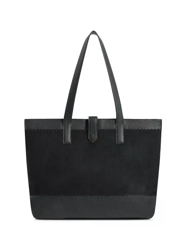 Manière De Voir Contrast Trim Tote Bag - Black