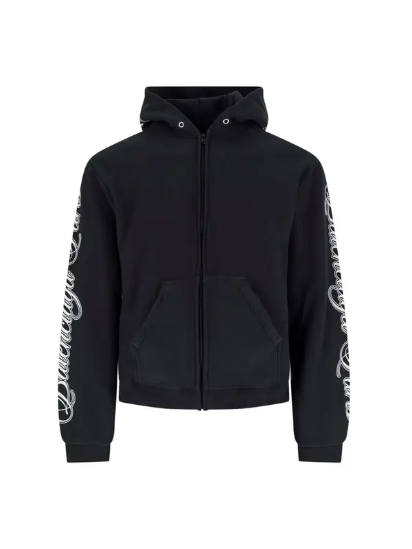 Balenciaga Cursive Zip Hoodie