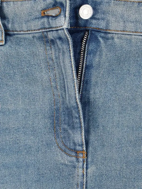 COURREGES Asymmetrical Maxi Denim Skirt