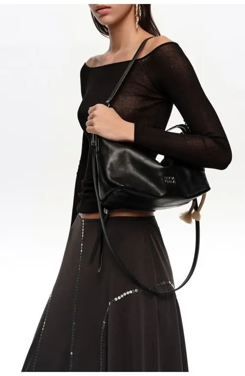 Bimba Y Lola Medium Leather Crossbody Bag