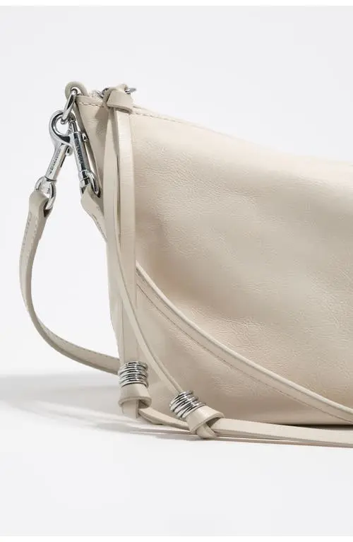 Bimba Y Lola Medium Trapecio Leather Bag - Ivory