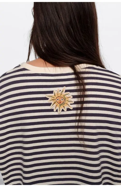 Bimba Y Lola Striped Oversized T-shirt