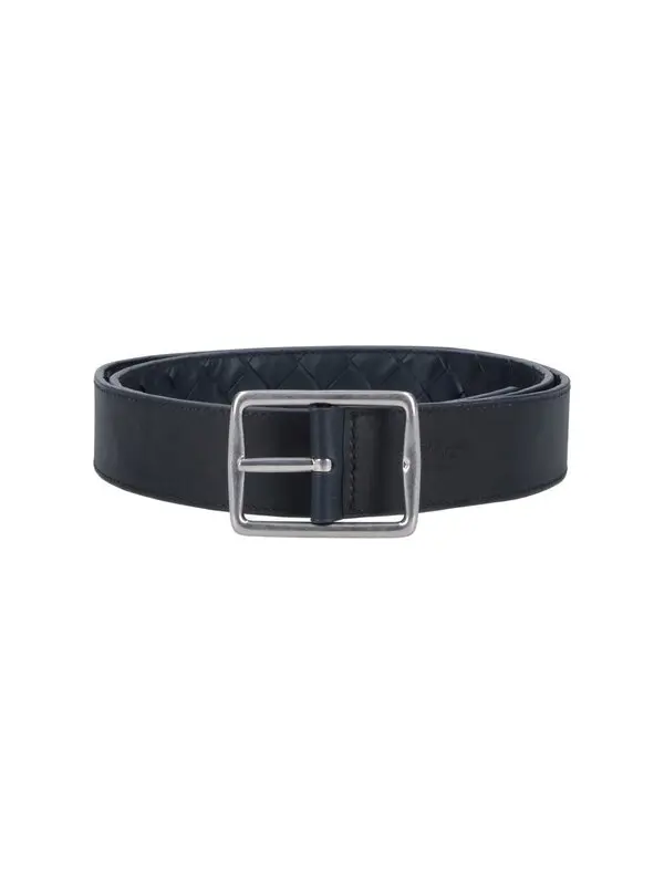 Bottega Veneta Reverso Reversible Belt - Blue