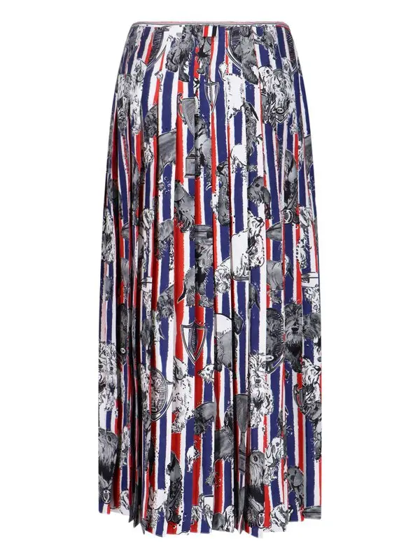 Thom Browne Maxi Pleated "hector" Skirt
