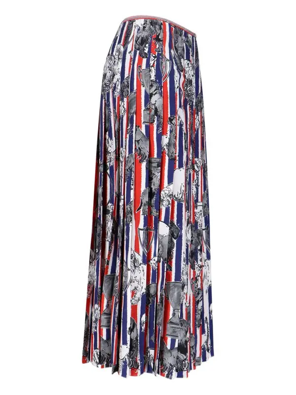 Thom Browne Maxi Pleated "hector" Skirt