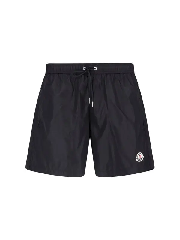Polo Ralph Lauren Beach Shorts With Logo - Black