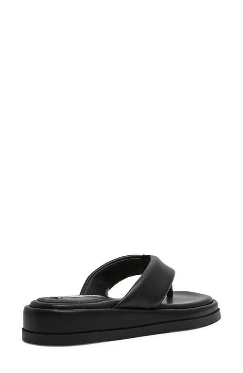 Steve Madden Bella Thong Platform Slide Sandal - Black