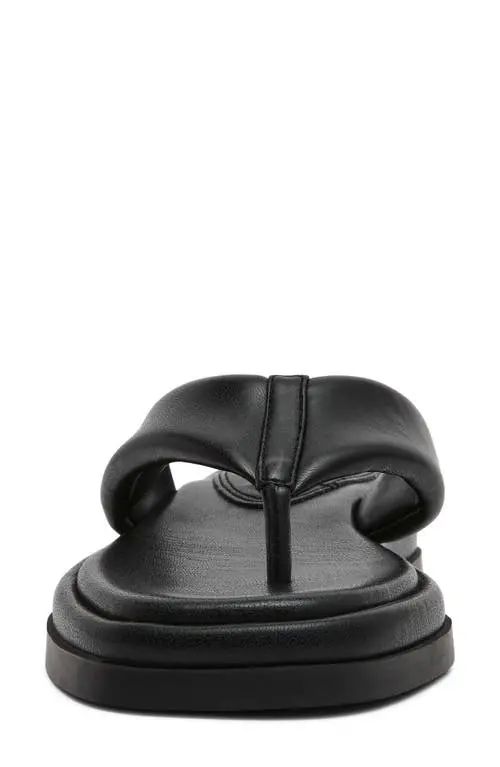 Steve Madden Bella Thong Platform Slide Sandal - Black