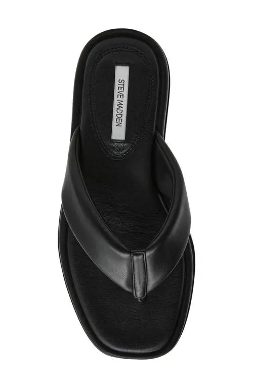 Steve Madden Bella Thong Platform Slide Sandal - Black