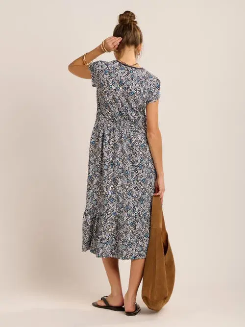 BRAKEBURN Lucia Tiered Midi Dress