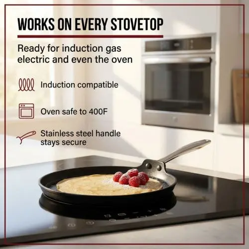ALVA Maestro 10-inch Ceramic Nonstick Pancake & Crepe Pan