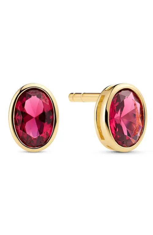SIF JAKOBS JEWELLERY Sardinien Ovale Stud Earrings - Rose