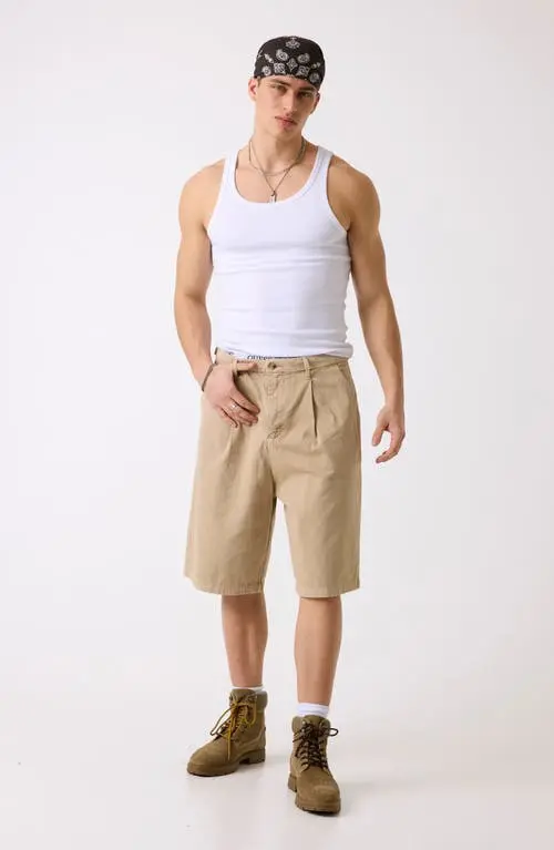 Guess Pleated Baggy Denim Shorts