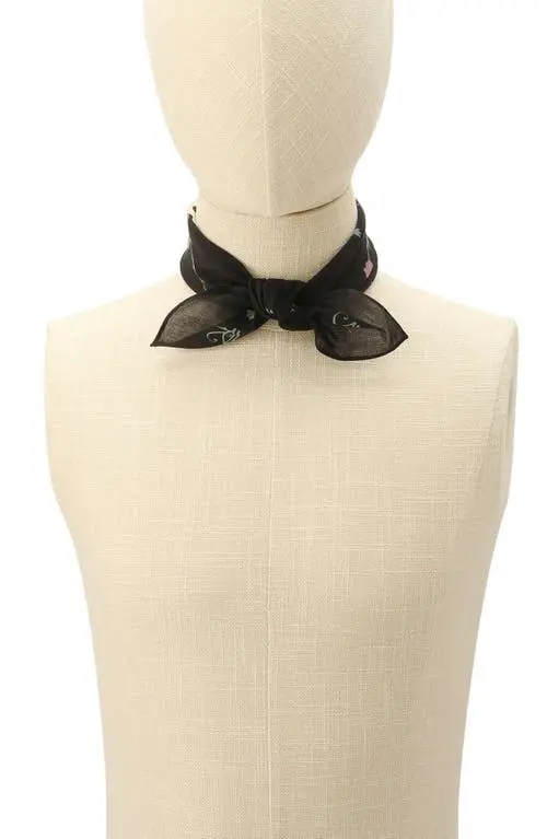 ALLSAINTS Fleur De Lis Embroidered Bandana