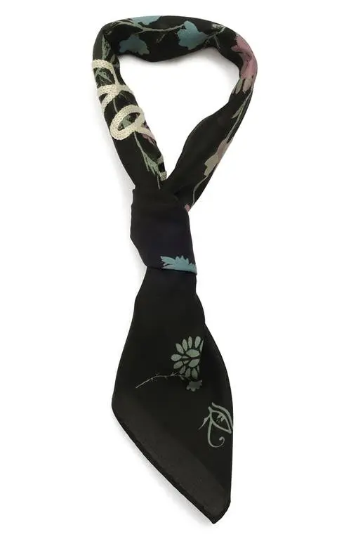 ALLSAINTS Fleur De Lis Embroidered Bandana