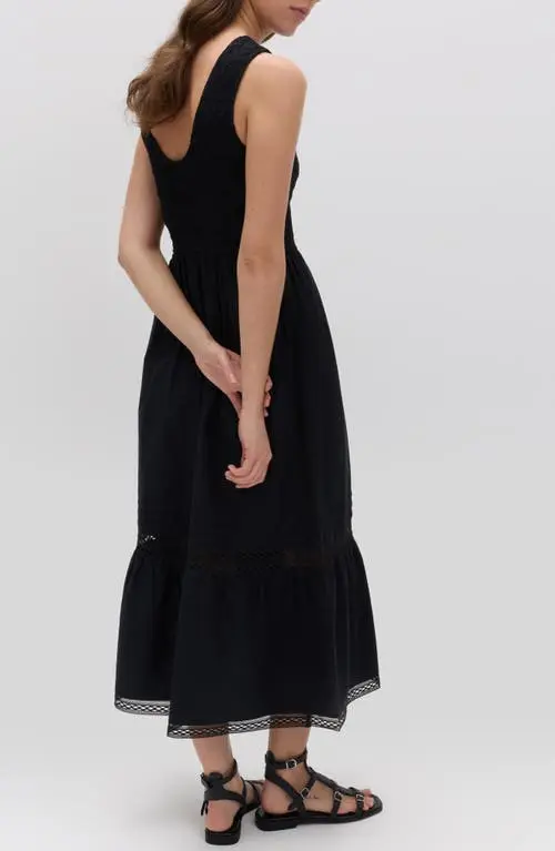 PER UNA BY M&S Sleeveless Cotton Maxi Dress With Lace Trim