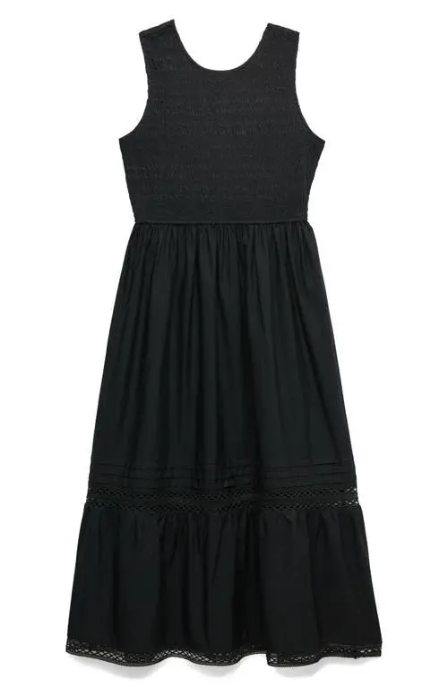 PER UNA BY M&S Sleeveless Cotton Maxi Dress With Lace Trim
