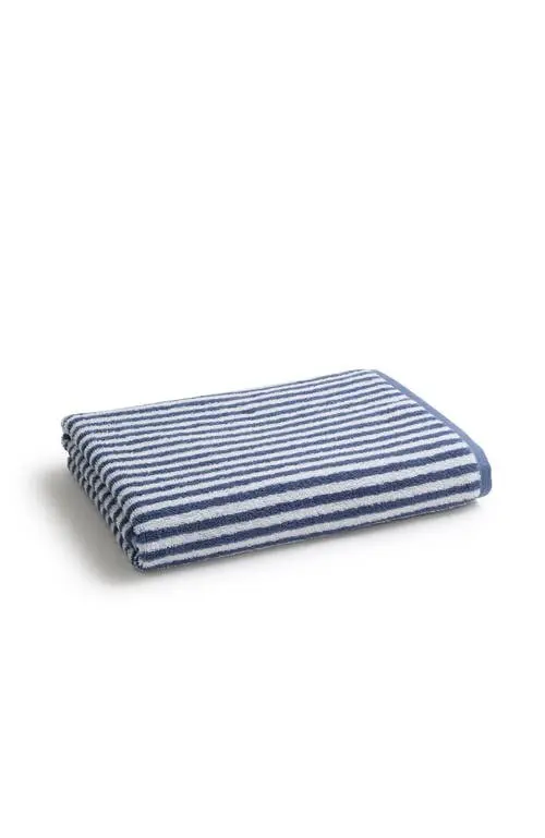 CHRISTY Portobello Stripe Coastal Inspired Towels - Chalk Blue