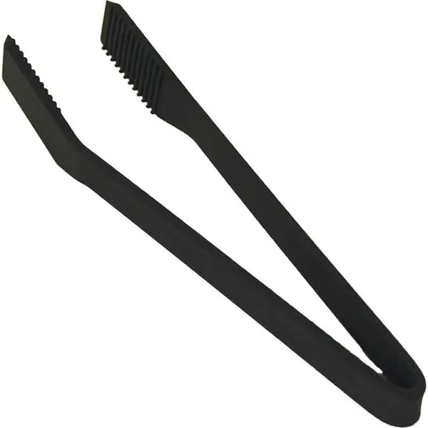 KUHN RIKON 10-inch Large Silicone Chefs Tongs - Black