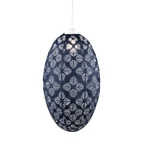 ALLSOP HOME & GARDEN Soji Stella Nova Geo Palm Podindoor / Outdoor Pendant Lamp - Midnight Blue