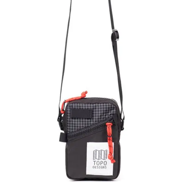 TOPO DESIGNS Mini Shoulder Bag - Black/grid