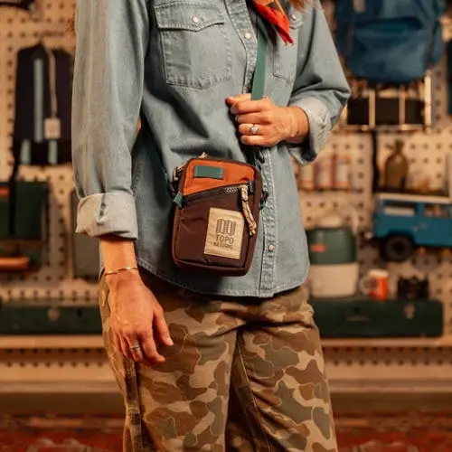 TOPO DESIGNS Mini Shoulder Bag - Black/grid