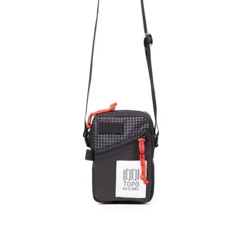 TOPO DESIGNS Mini Shoulder Bag - Black/grid