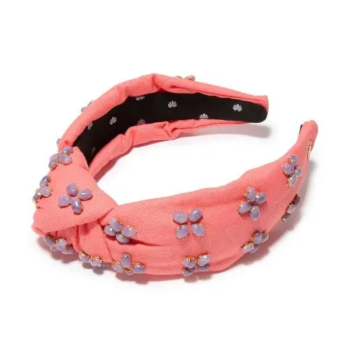 Lele Sadoughi Knotted Embellished Stone Headband