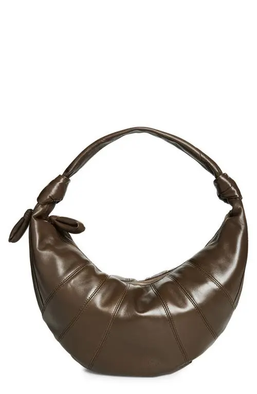 LEMAIRE Fortune Croissant Leather Shoulder Bag - Otter