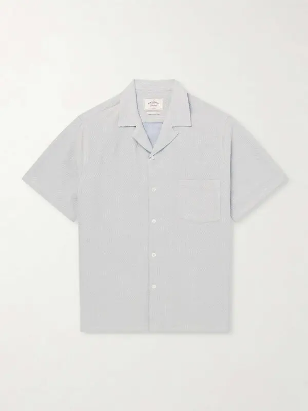 Portuguese Flannel Jones Camp-collar Cotton Shirt