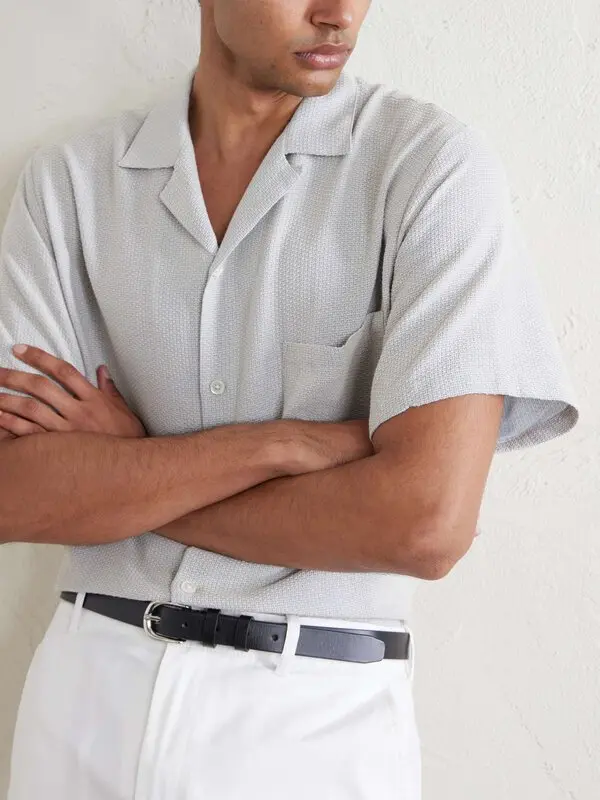 Portuguese Flannel Jones Camp-collar Cotton Shirt