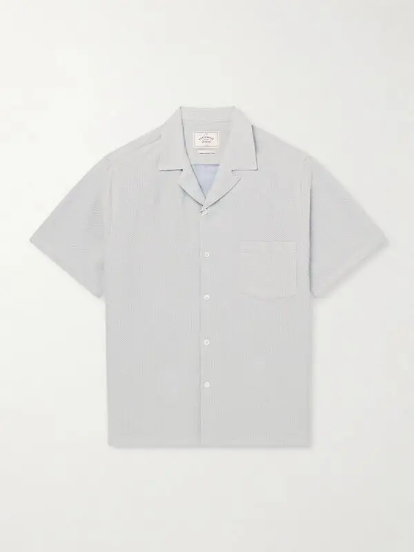 Portuguese Flannel Jones Camp-collar Cotton Shirt