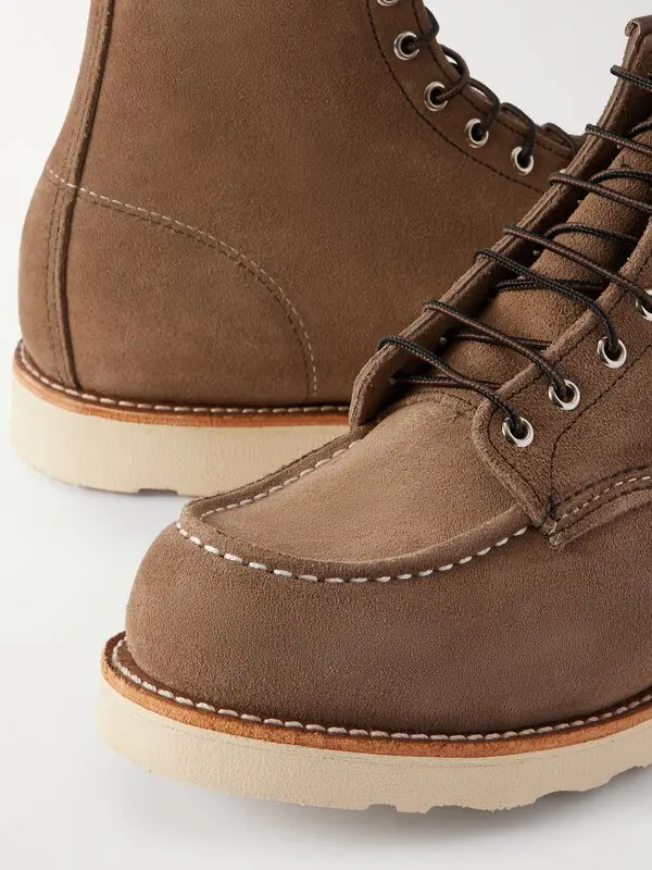 Red Wing 8838 Classic Moc Suede Boots - Neutrals