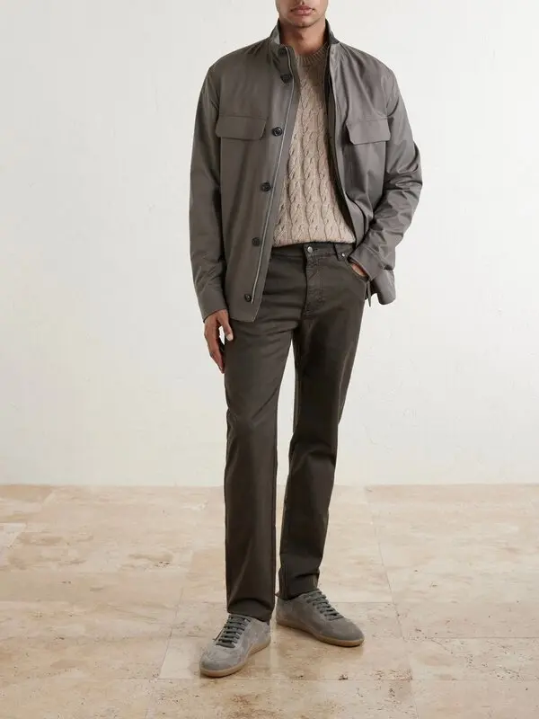 Zegna Shell Jacket - Brown