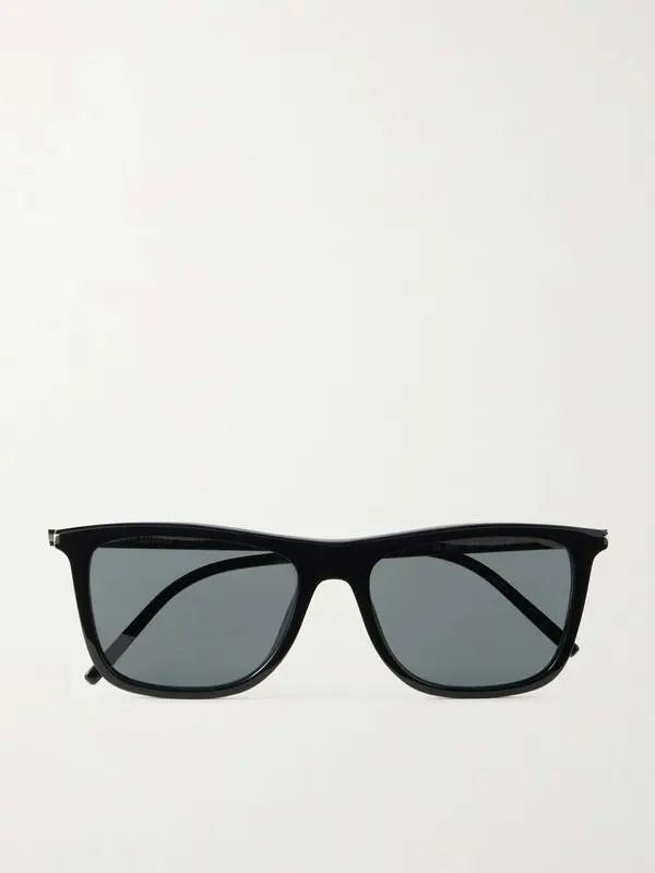 Saint Laurent Squared-frame Sunglasses - Black