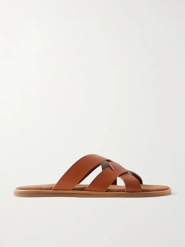 Mr P. Leather Sandals - Brown