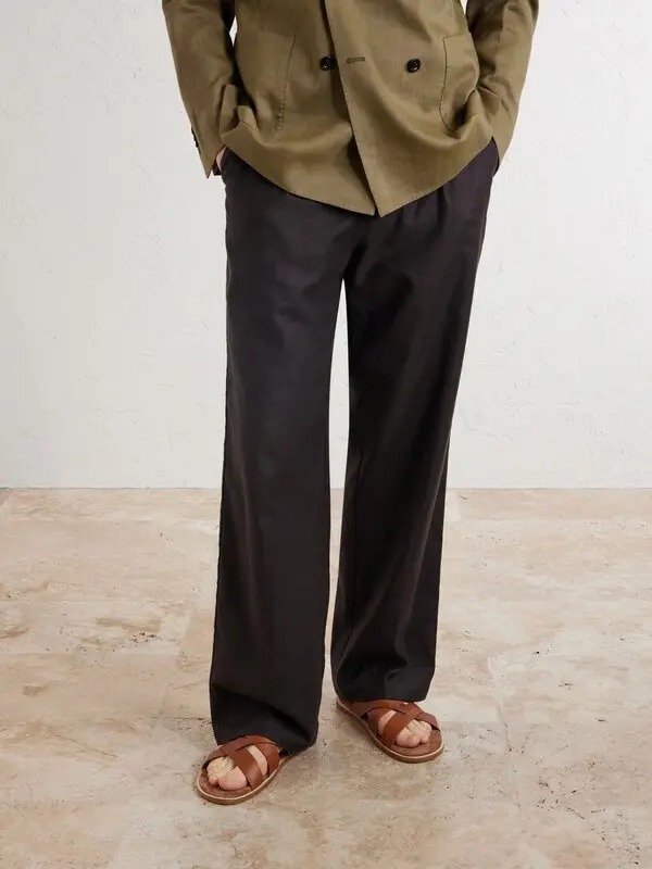 Mr P. Leather Crossover Sandals