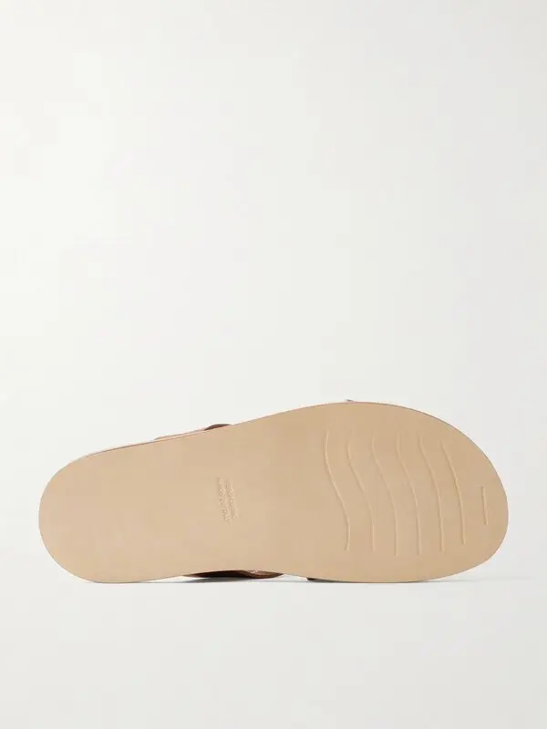 Mr P. Leather Crossover Sandals