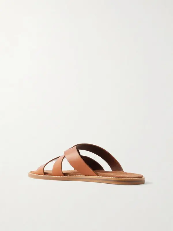 Mr P. Leather Crossover Sandals